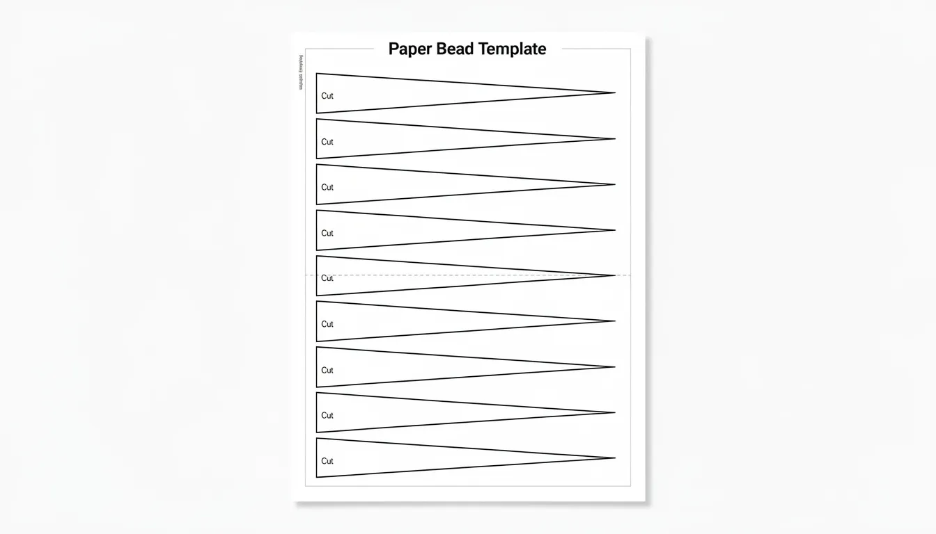 Paper Bead Template: Shapes, Printables, and DIY Tools