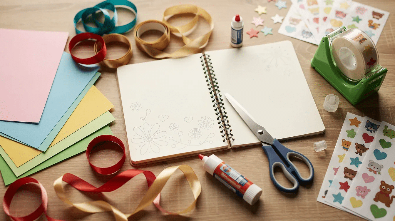 How to Decorate a Notebook Cover with Paper