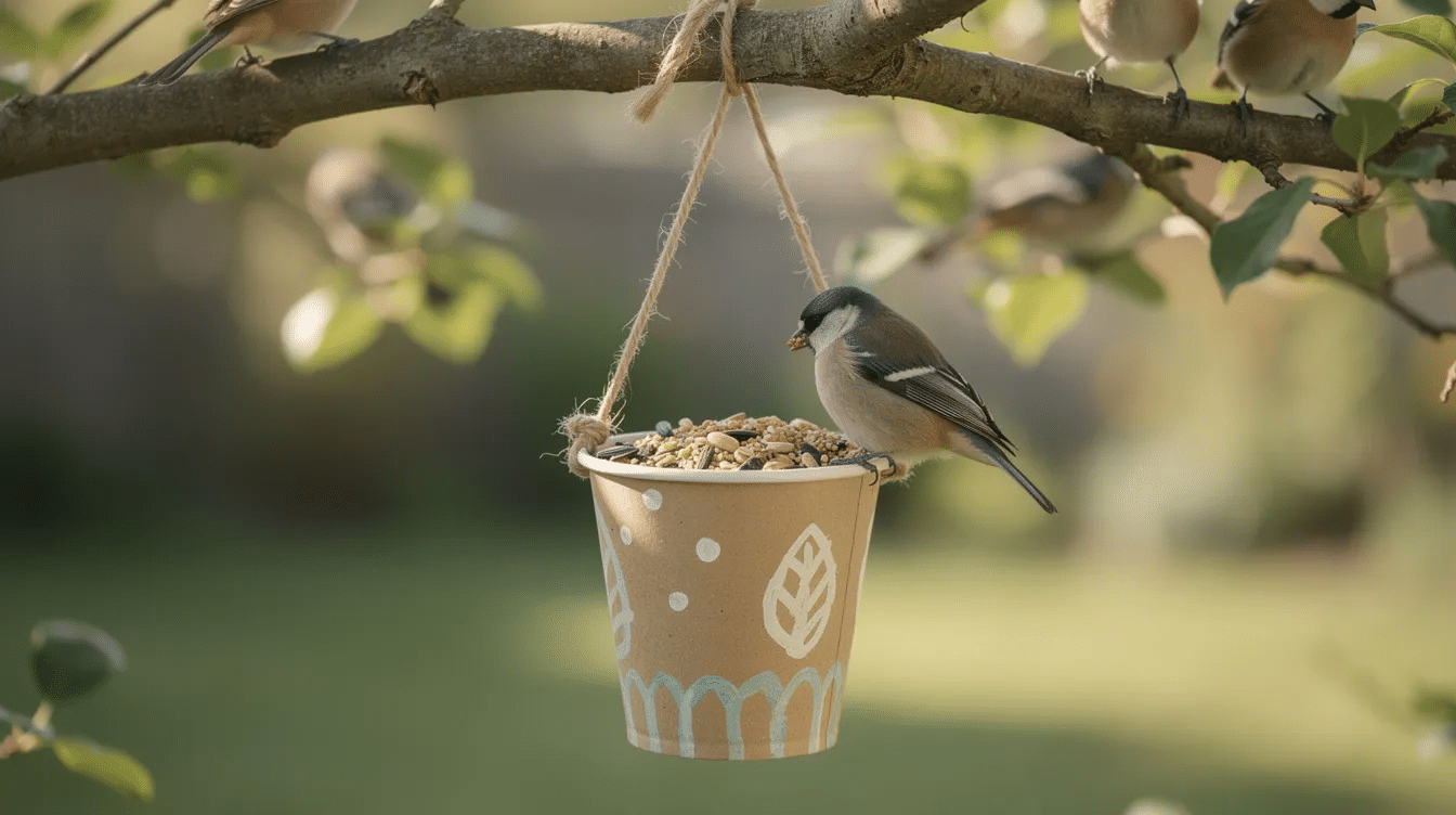 Paper Cup Bird Feeder Craft: Easy DIY Bird Feeder for Kids